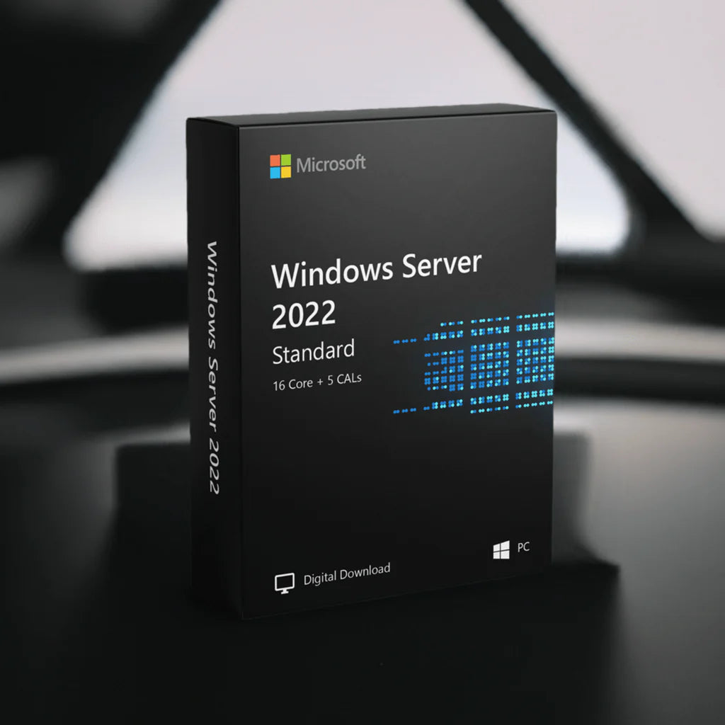Microsoft Windows Server 2022 Standard - 16 Core + 5 CALs – Shop Soft Keys